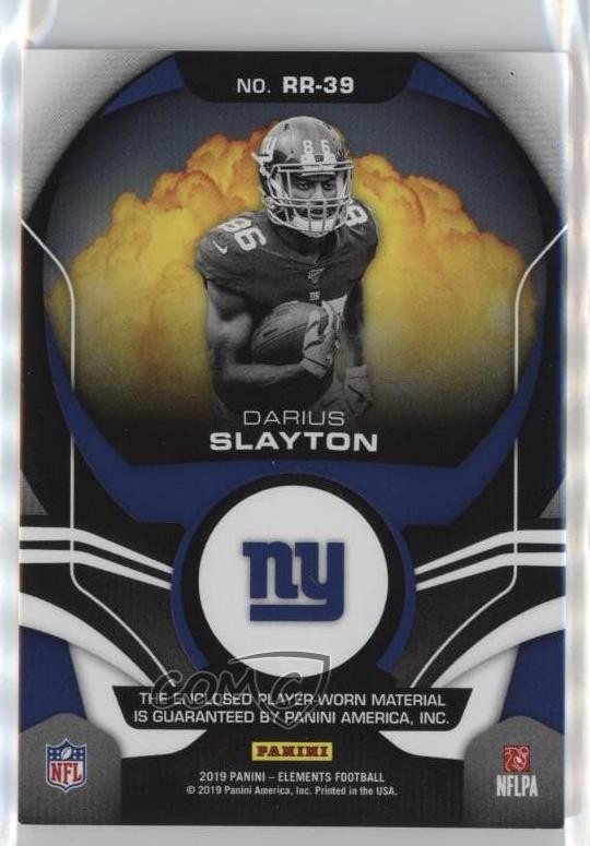 2019 Panini Elements Radioactive Rookie Materials /149 Darius Slayton # ...