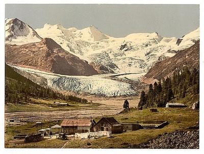 Photo:Upper Engadine,Roseg Glacier,Hotel,Grisons,Switzerland | eBay