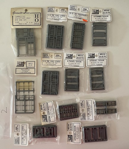 lot 12 HO Scale Tichy Train Group windows and doors | eBay