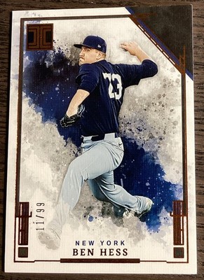 2025 Panini Impeccable Ben Hess #21 Bronze SN #/99 New York Yankees | eBay