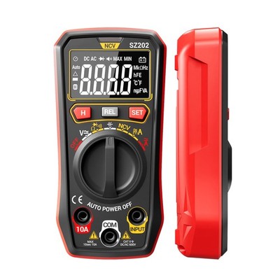 Digital Multimeter Auto-Ranging 4000 Counts Ohm Volt Amp Tester Tool ...