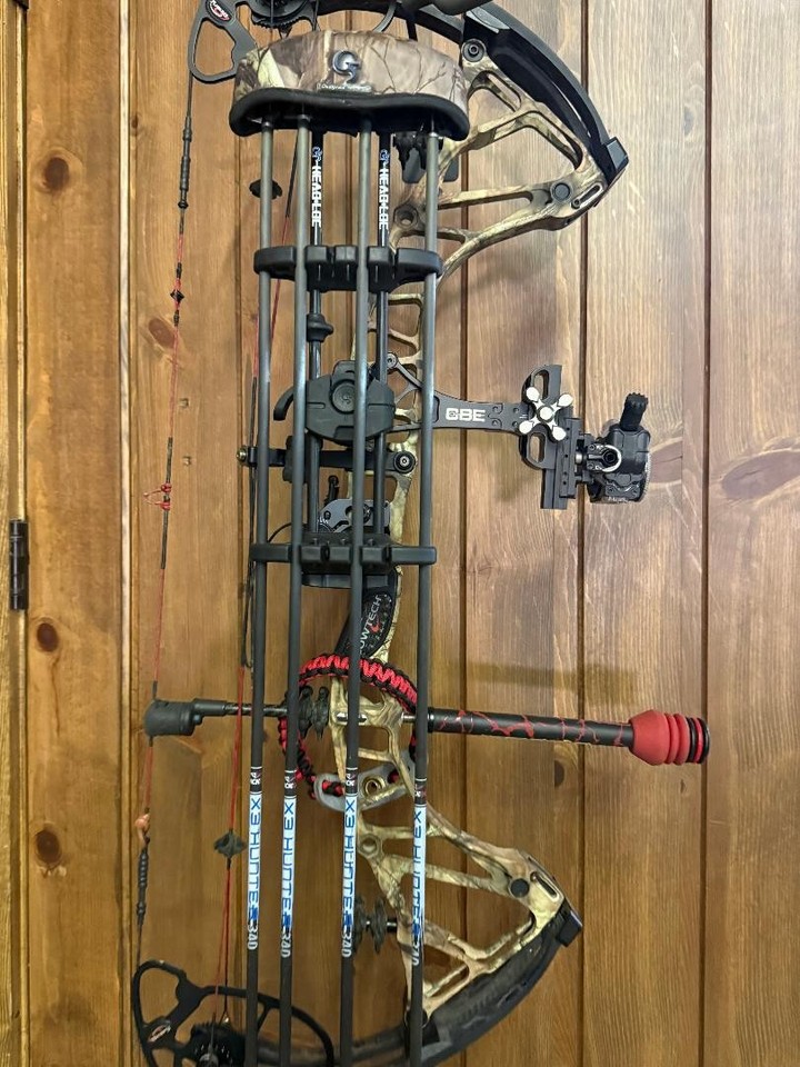 PERFECT Bowtech RPM 360 RH 60# 24-30" RH Camo Hunting PACKAGE Drop Away ...