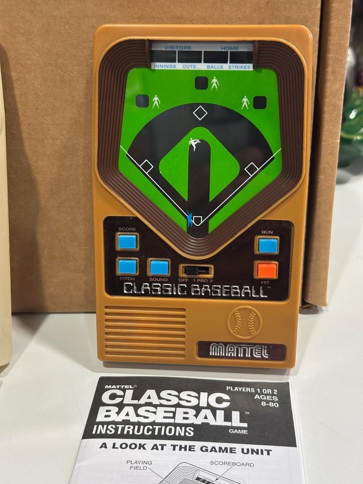 Mattel Electronics Classic Football & Baseball Handheld Vintage Games ...
