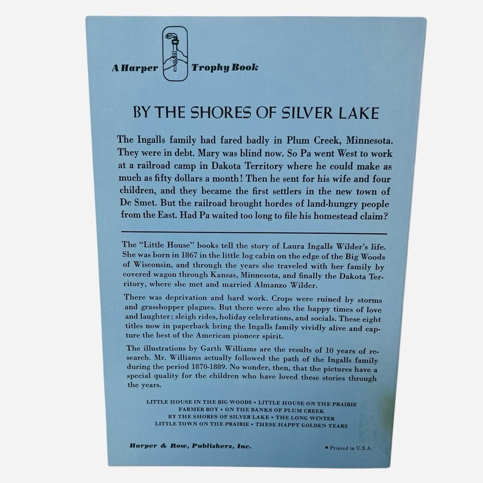Vintage 1971 By The Shores Of Silver Lake Laura Ingalls Wilder Little ...