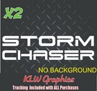 STORM CHASER Decal Severe Weather Tornado Lightning Thunderstorm Rain ...