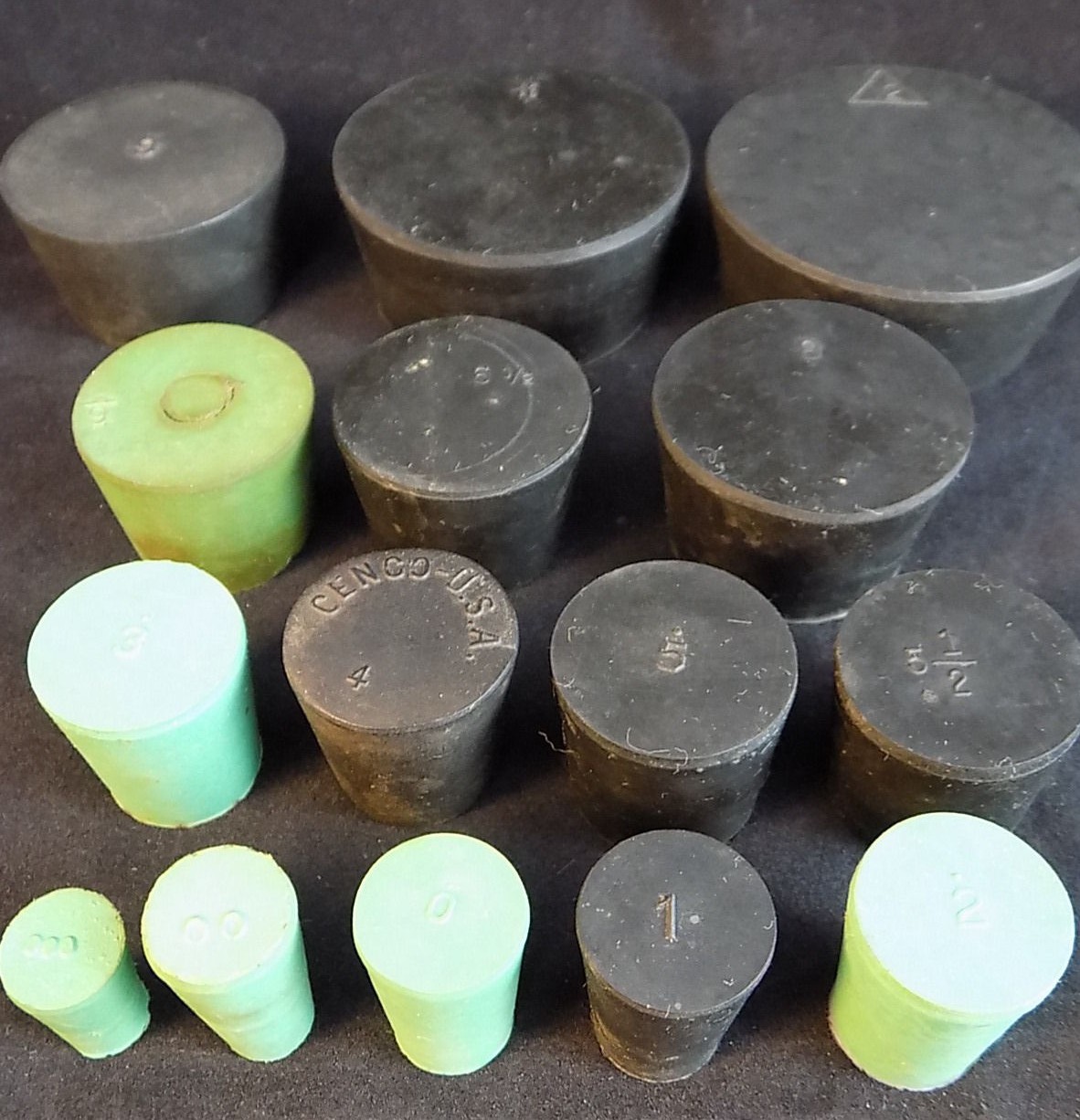 RUBBER LABORATORY STOPPERS SOLID LAB BUNG PLUG STOPS USA | eBay