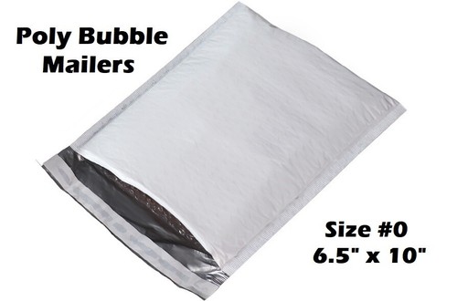 SIZE #0 6.5X10" SELF SEALING POLY WHITE BUBBLE MAILERS PADDED SHIPPING ENVELOPES | eBay