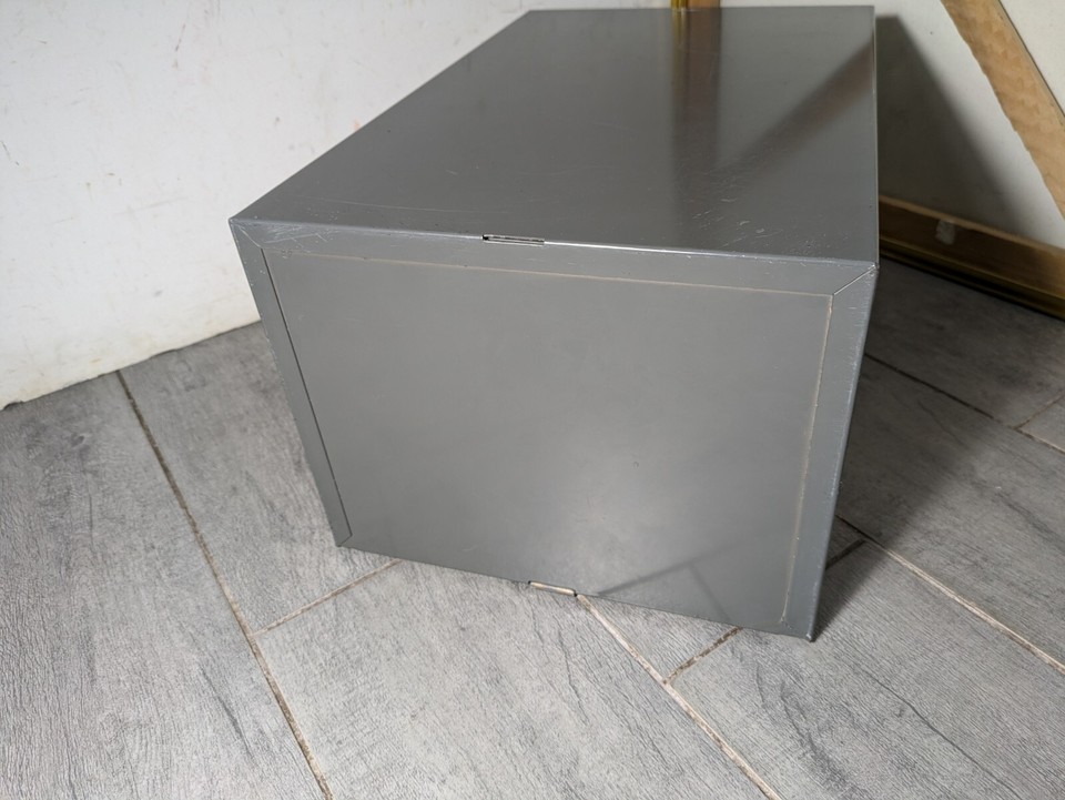Vintage Steelmaster Metal Index Card File Box Drawer Cabinet (Stackable ...