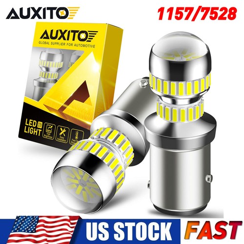 2-10pcs AUXITO 1157 LED Reverse Parking Light Bulbs Bright White 6000K ...
