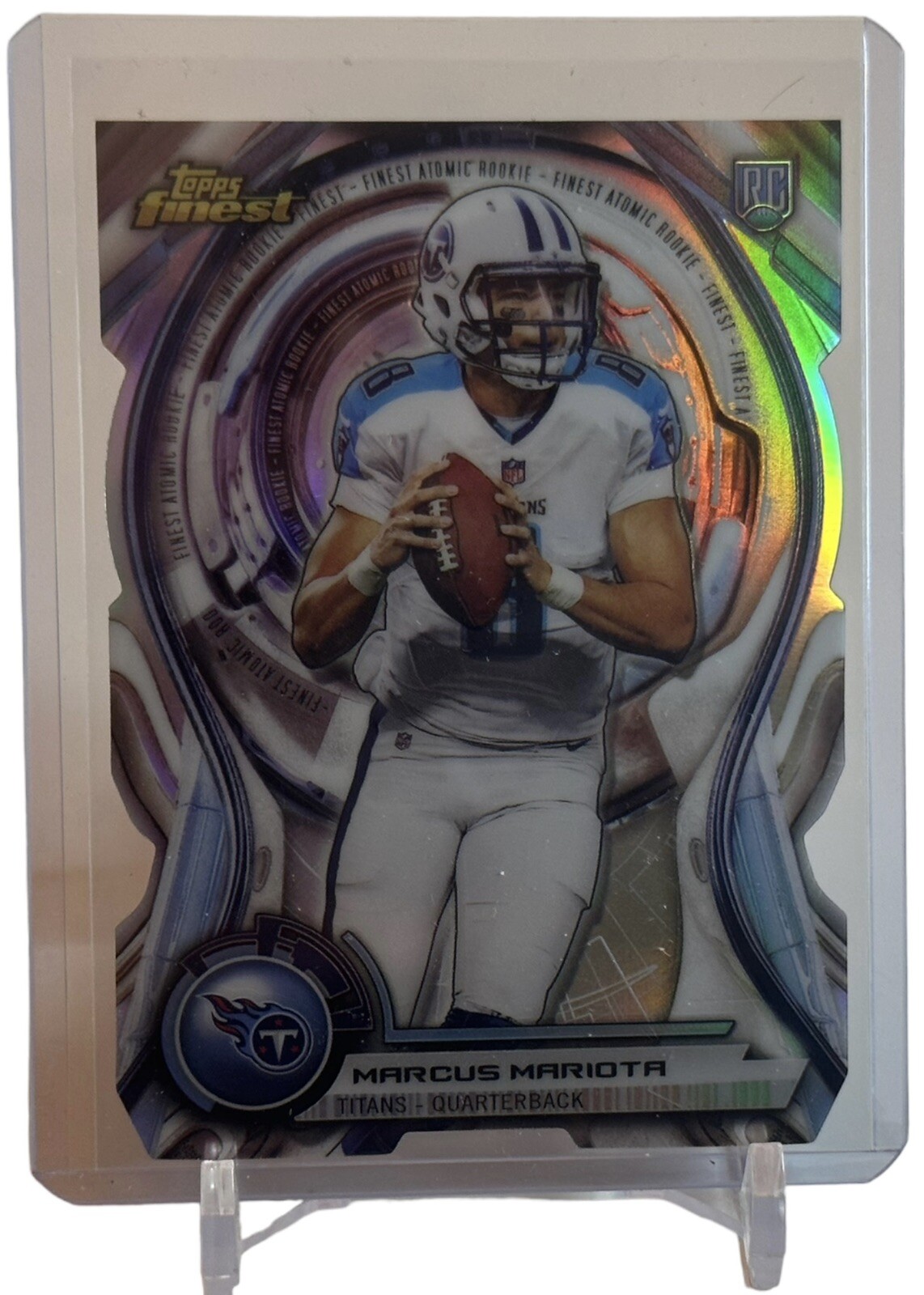 Marcus Mariota 2015 Topps Finest Rookie RC Die Cut Refractor Card #ARDC ...