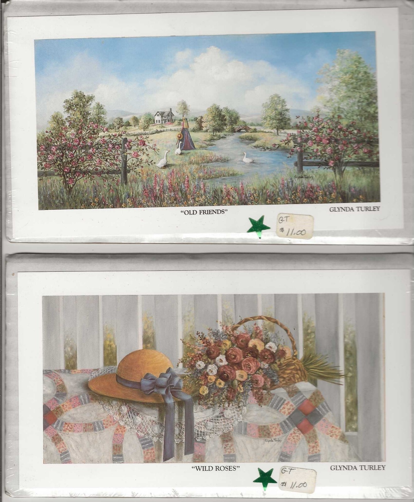 6 Glynda Turley Unframed Prints 8" X 4.5" Summer Day / Wild Roses +More ...