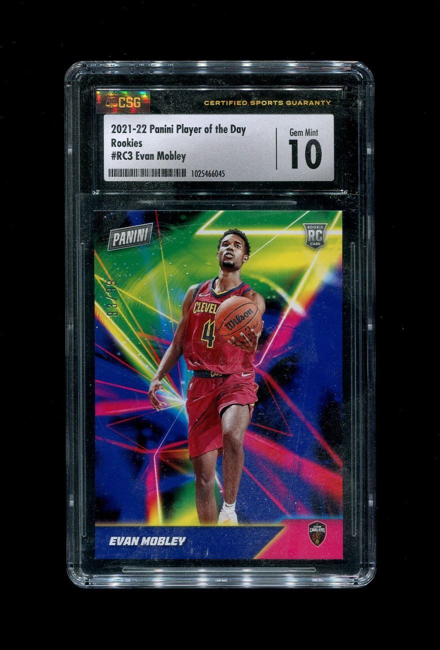 2021 EVAN MOBLEY PANINI PLAYER OF THE DAY #RC3 ROOKIE /99 CSG 10 | eBay