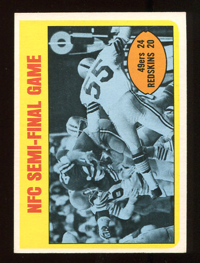 1972 Topps Football #136 NFC Semi-Final Game Card - NMMT | eBay