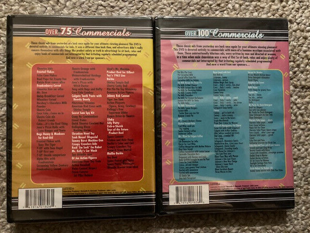 CLASSIC TV COMMERCIALS 2003 SET OF 2 DVDs TOYS/CLASSIC FAVORITES BRAND ...