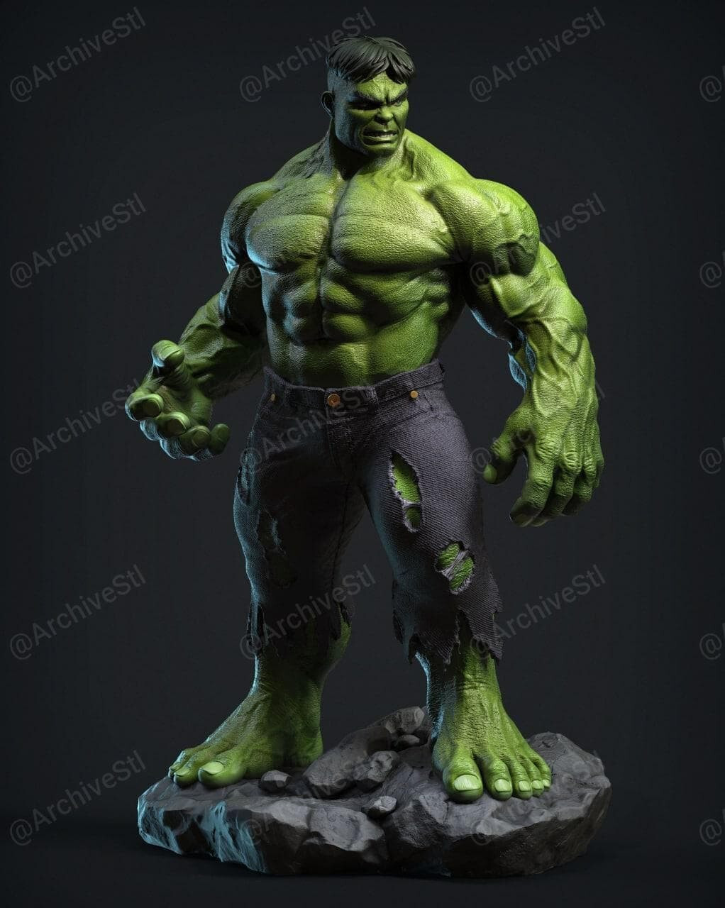 Hulk Standing Sculpture Statue Model Kit Marvel Avengers Unpainted ...