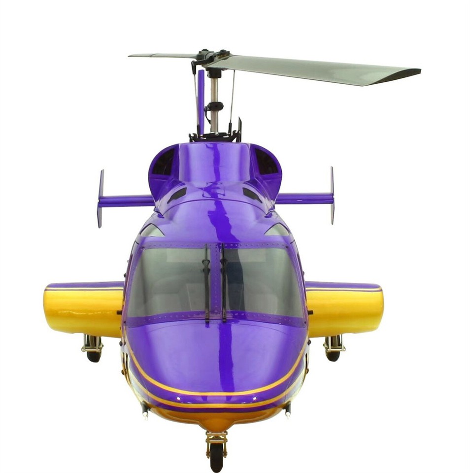 ROBAN 800 Size ARF Bell222 Purple Gold RC Helicopter Scale Model ...