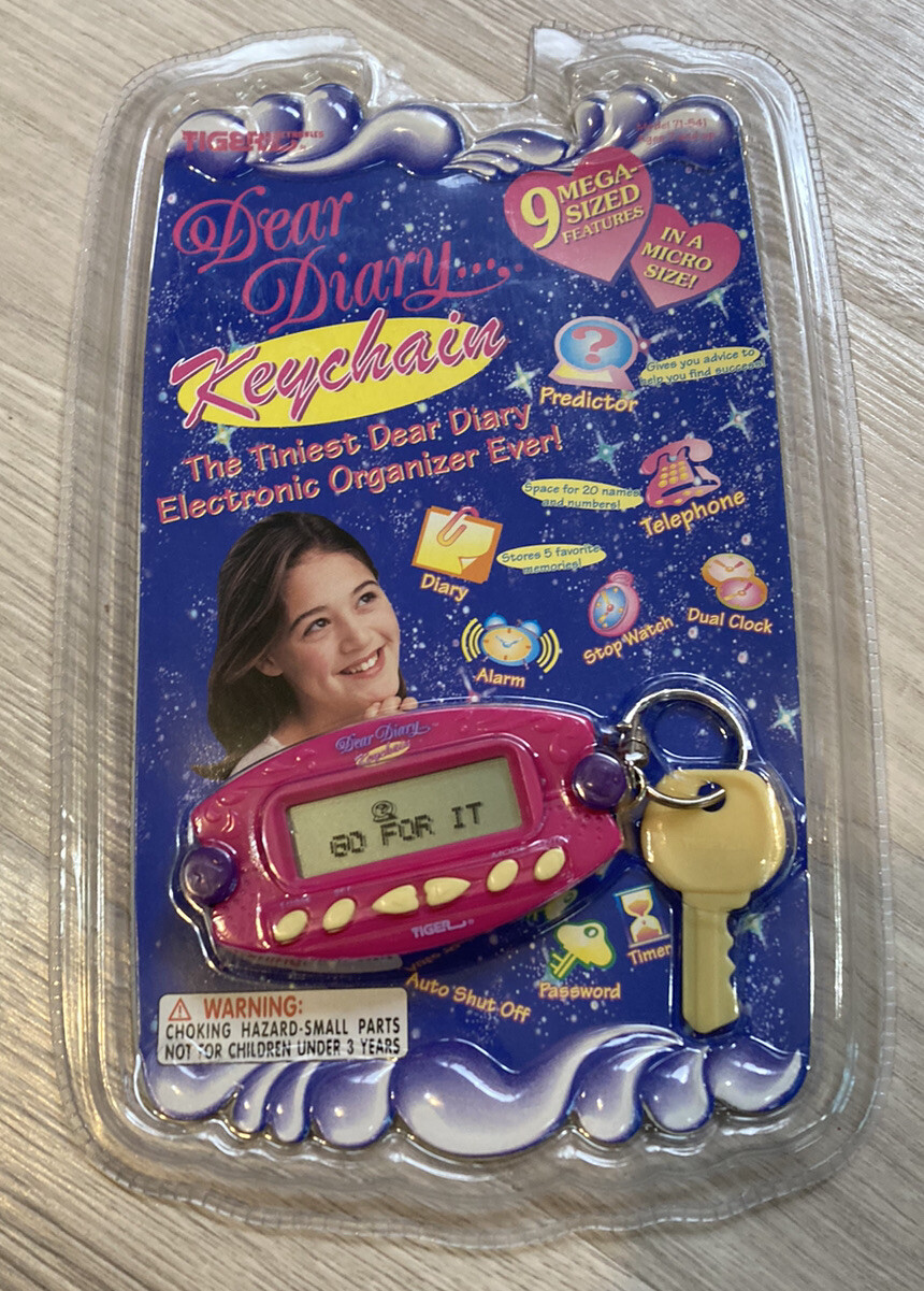 Vintage NOS 1997 Dear Diary Keychain Organizer Tiger Electronics Key ...