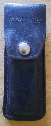 👀Vintage Schrade Old Timer 1250T Liner Lock Folding Hunter Knife With ...