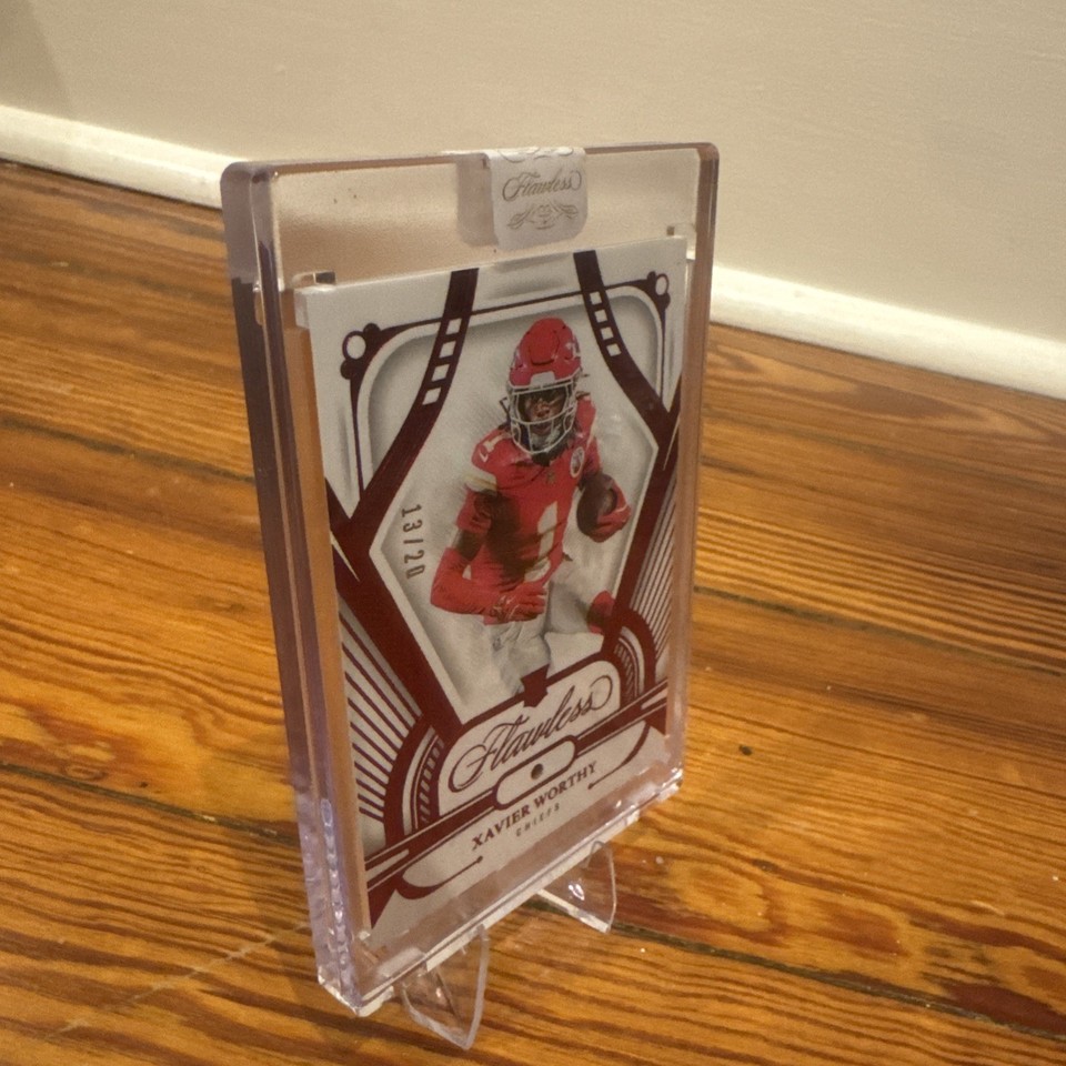 Xavier Worthy 2024 Flawless Ruby RC Encased 13/20 - No. 107 - Kansas ...