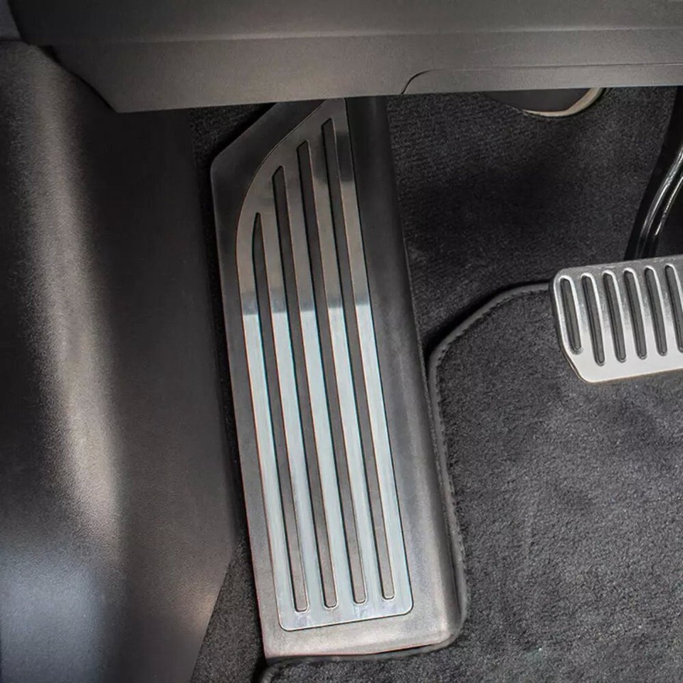 Fit For Tesla Model 3 2021-2023 Stainless Steel Car Footrest Dead Pedal ...