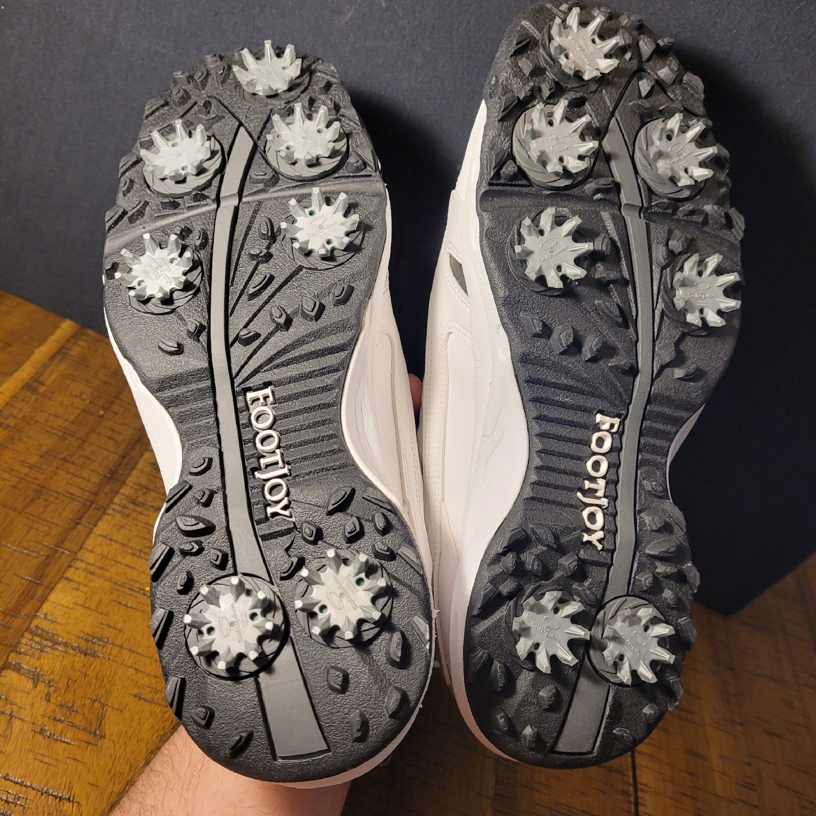 FJ FootJoy GreenJoys Men's Golf Shoes White Black Size 8 #45439 Soft ...