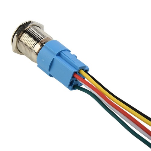 Convenient On Off Push Button Switch 110 220V Stainless Steel LED Self ...