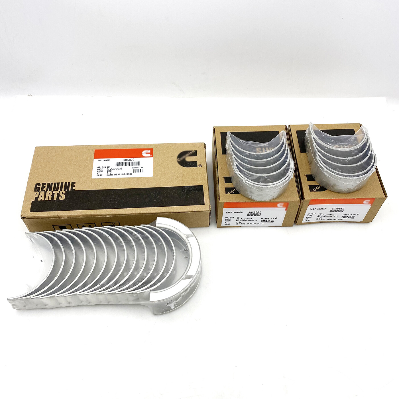 Rod Main Bearing Set Fits for Cummins 1989-02 Dodge 5.9 12/24V 3969562 ...