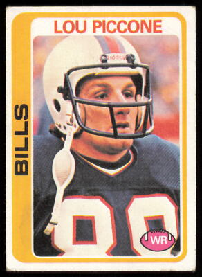 1978 Topps #448 Lou Piccone Buffalo Bills | eBay