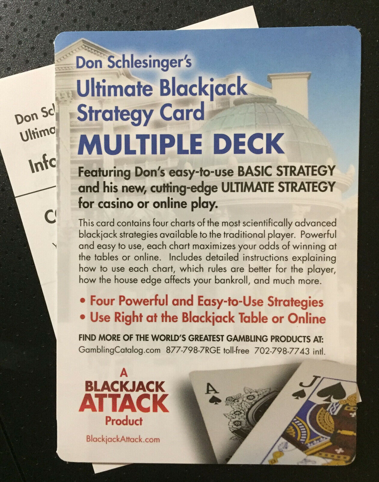 Blackjack Basic Strategy Cards by Don Schlesinger: Multiple Deck - FREE ...