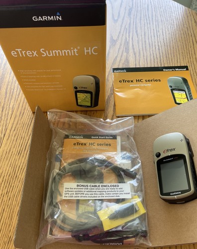 Garmin eTrex Summit HC Handheld GPS Camping Hiking Hunting w/ CD ...