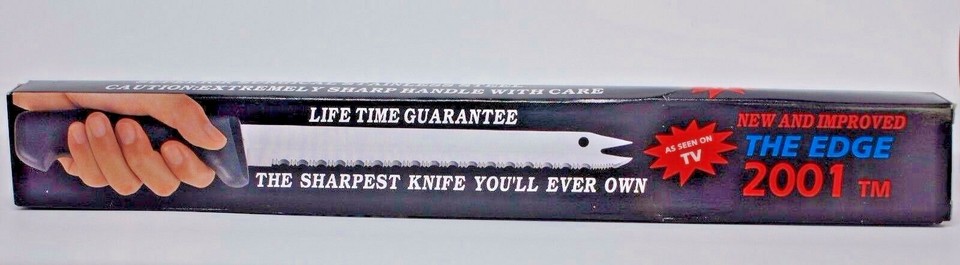 Original Edge 2001 Stainless Carve Serrated Sharpest Knife(as seen on ...