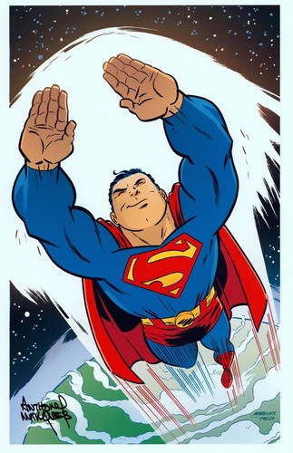 Anthony Marques SIGNED DC Comics Superman The Man of Steel Comic Art ...