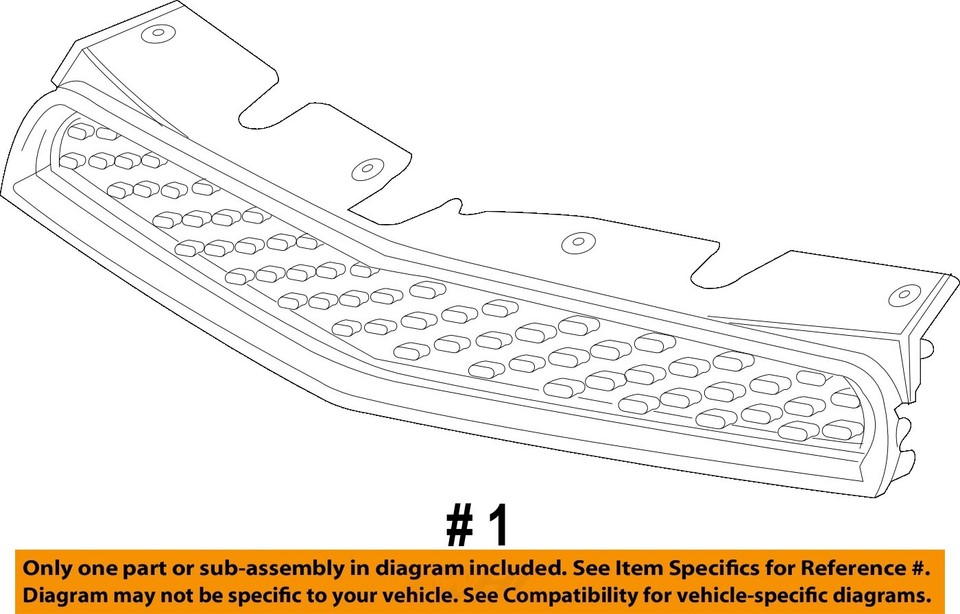 GM OEM 12-15 Equinox Front Bumper Grille Grille Components-Upper Grille ...