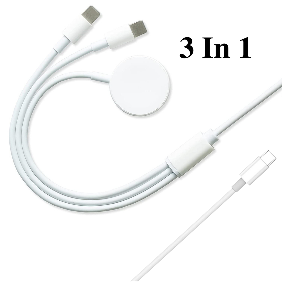 USB C Magnetic Fast Charger 20W Adapter For Apple Watch 9 8 7 6 5 4 3 2 ...