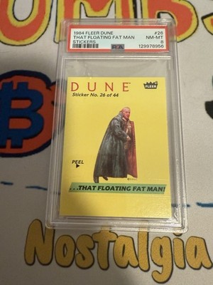 1984 FLEER DUNE Sticker #26 Barron Vladimir Harkonnen “floating Fat Man ...