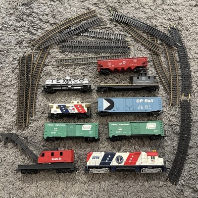 Lot Vtg Tyco Spirit of 76 1776 America HO Scale Model Train Cars Engine ...