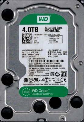 Western Digital WD40EZRX-75SPEB0 DCM: HANNHT2MHB WCC4E 4TB | eBay