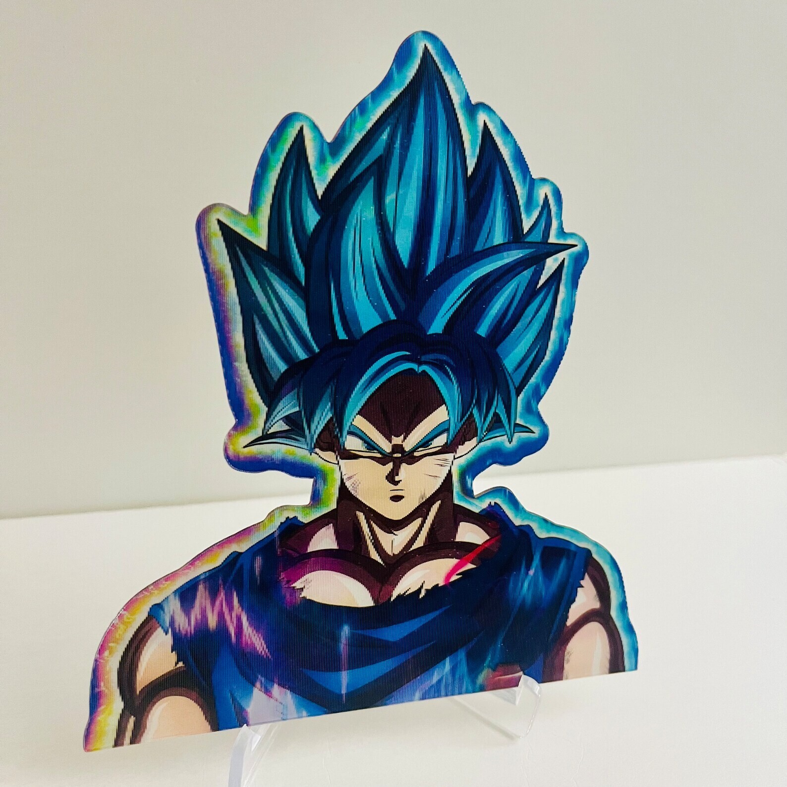 Dragon ball Z Goku Saiyan 3D Lenticular Motion Sticker - Anime Holofoil ...