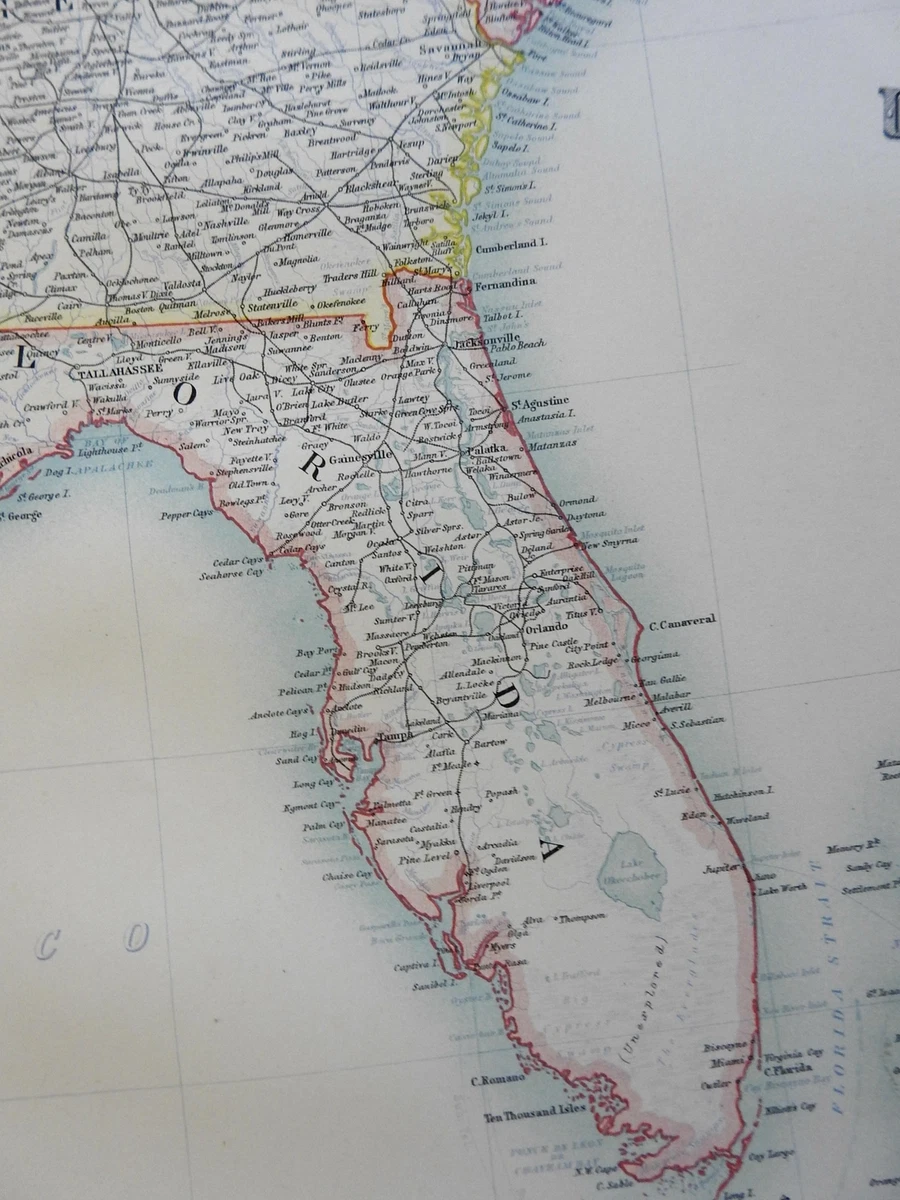 Map Of Florida Alabama And Georgia