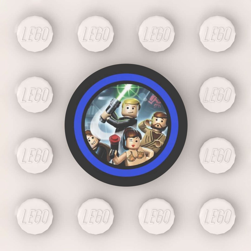 LEGO Star Wars The Complete Saga Custom Minifigure Icon Tokens Decals ...