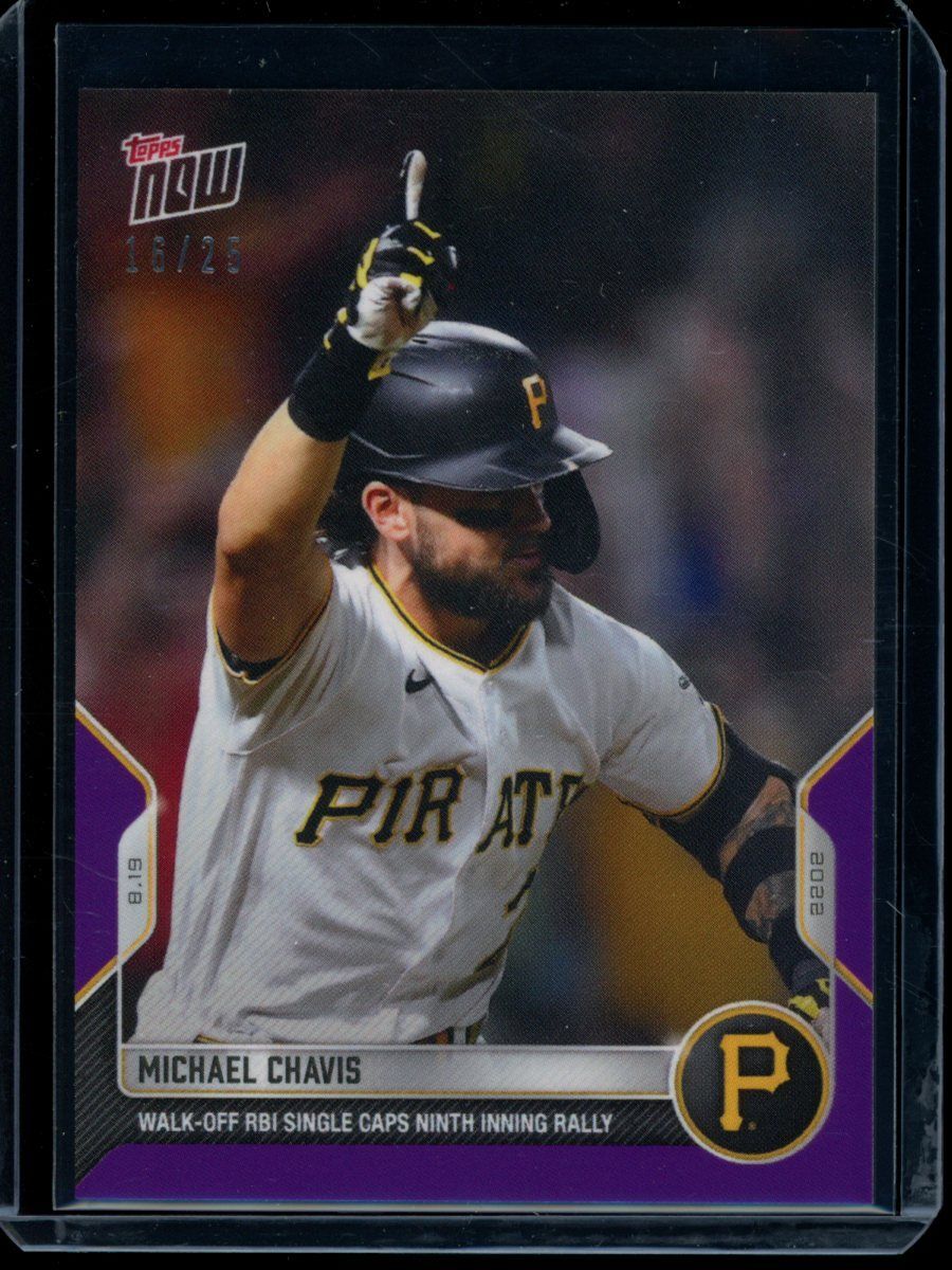 2022 Topps Now #737 Michael Chavis Purple Parallel Card #d 16/25 | eBay