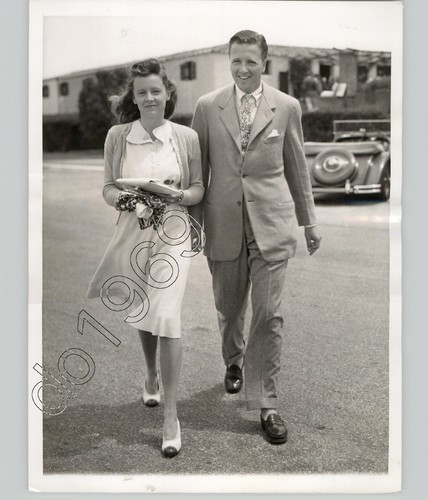 HENRY FORD II & His Bride ANNE MCDONNELL @ Southampton USA VTG 1940 ...