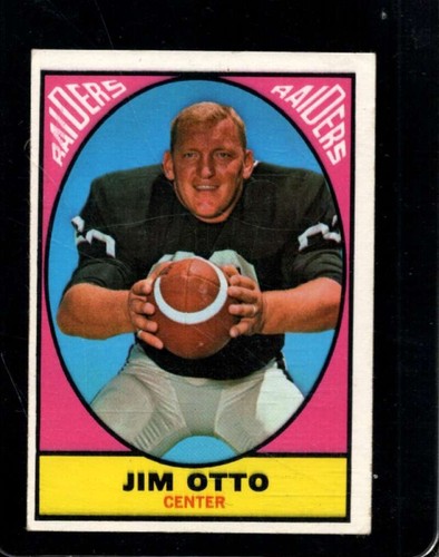 1967 TOPPS #105 JIM OTTO VG+ RAIDERS HOF *AZ6945 | eBay