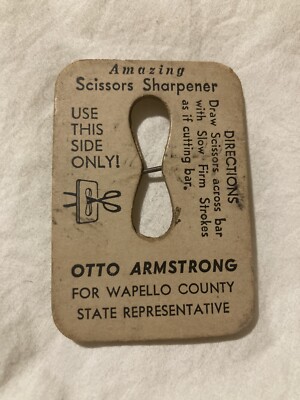 Vintage Sewing Tool Amazing Scissors Sharpener Otto Armstrong Made In ...