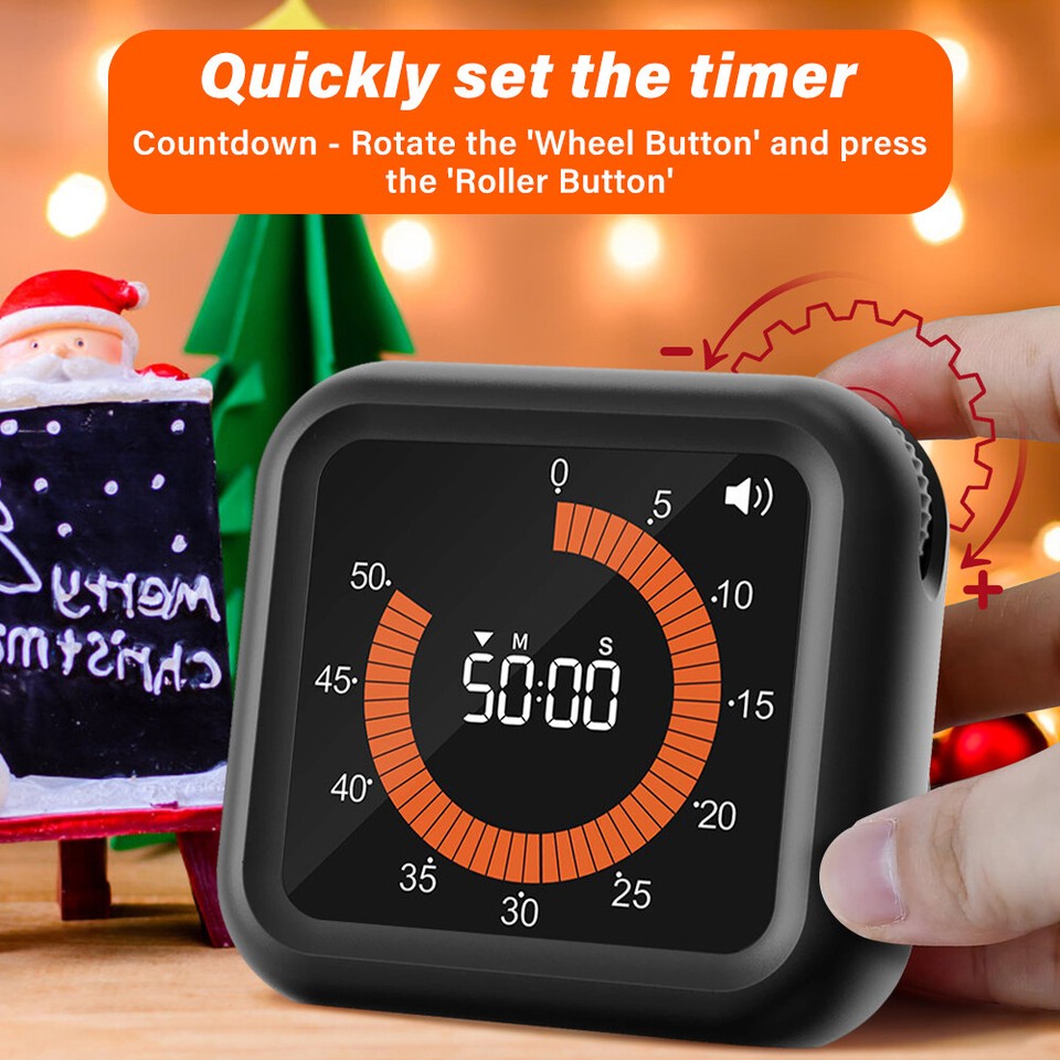 Visual Timer for Kids, 60 Minute Countdown Clock Classroom Study ...