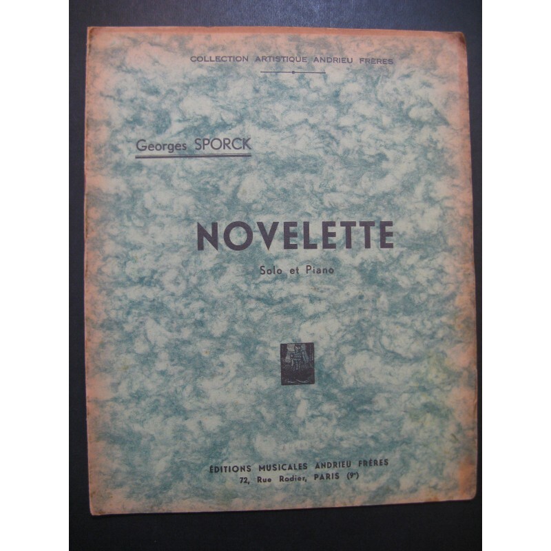 SPORCK Georges Novelette Saxophone Piano 1911 | eBay