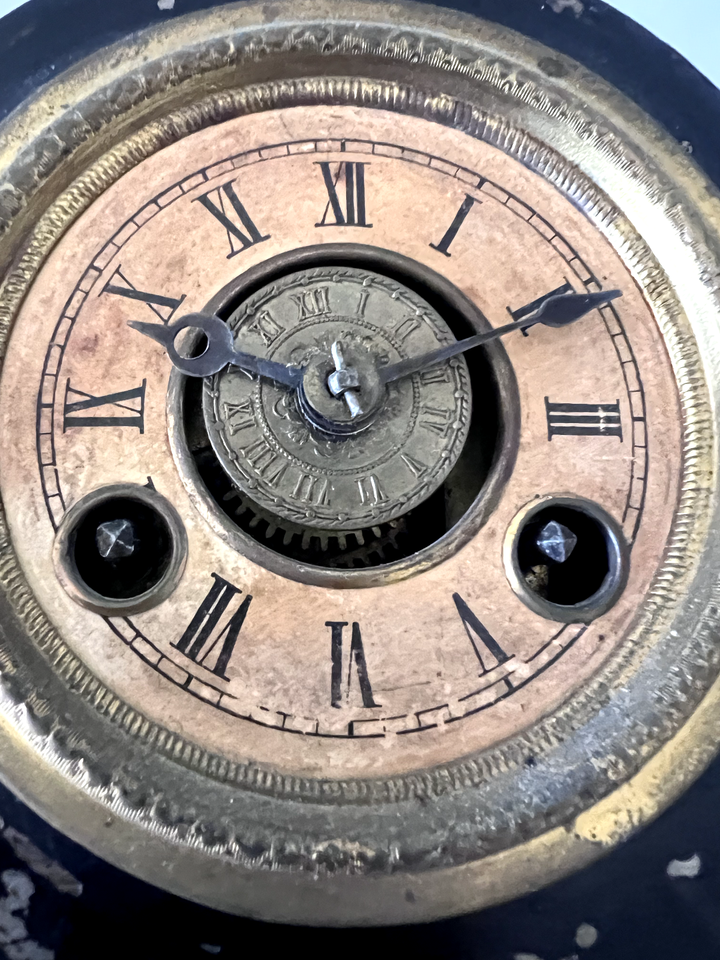 Pair (2) Antique Terry Alarm Clock, Waterbury CT , Iron Case | eBay