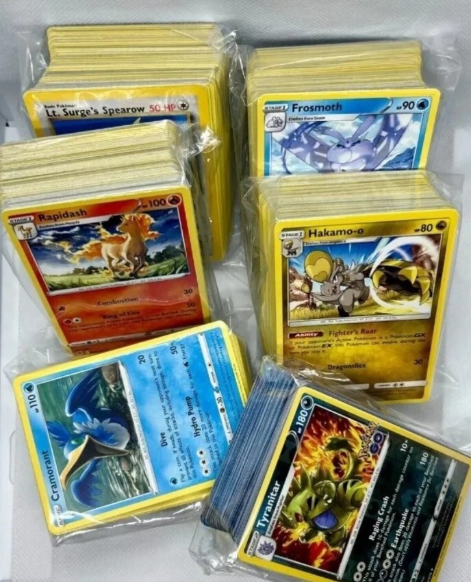 1000 Pokemon Card Bulk Lot Common Uncommon & 50 Holos FAST Shipping ...