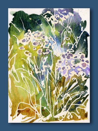 BATIK QUEEN ANN'S LACE - Linda Henry ORIGINAL ART Hand Painted ...