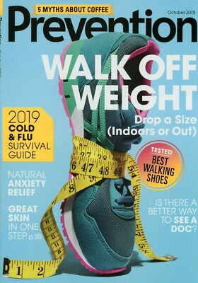 PREVENTION Magazine - October, 2019. Walk Off Weight. Enjoy Healthy ...